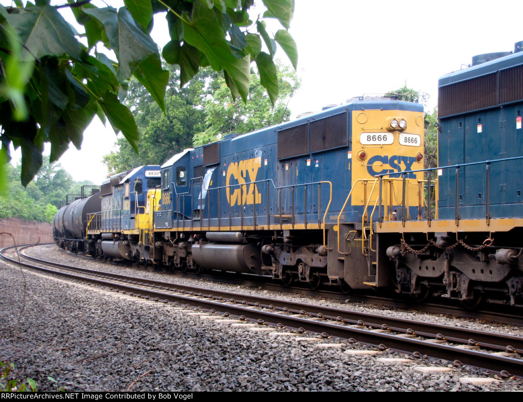 CSX 8666 and 8830